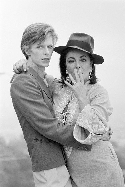 David Bowie and Elizabeth Taylor photogr… - 高清图片，堆糖，美图壁纸兴趣社区