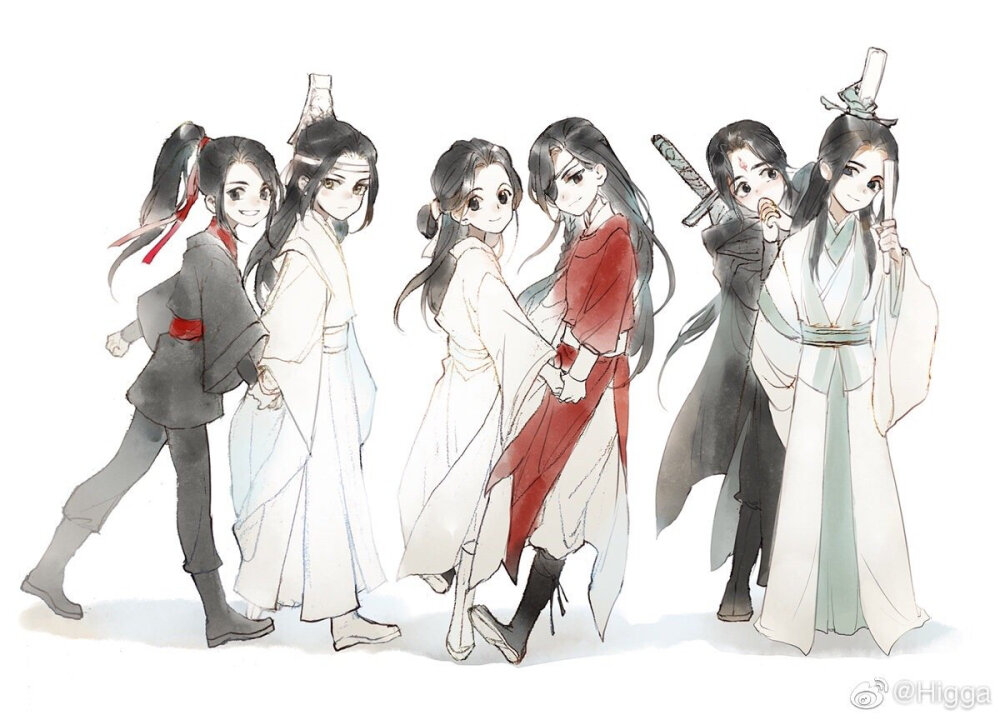 【画师：Higga】《魔道祖师》《天官赐福》… - 高清图片，堆糖，美图壁纸兴趣社区