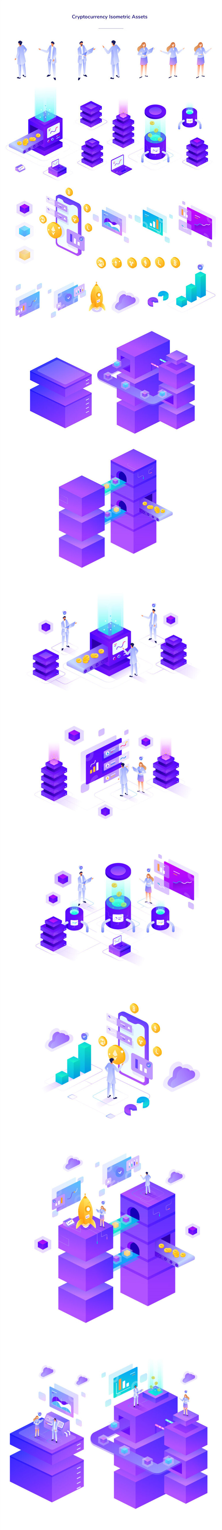 2.5D智能通讯数据区块链比特币科技专题页插… - 高清图片，堆糖，美图壁纸兴趣社区