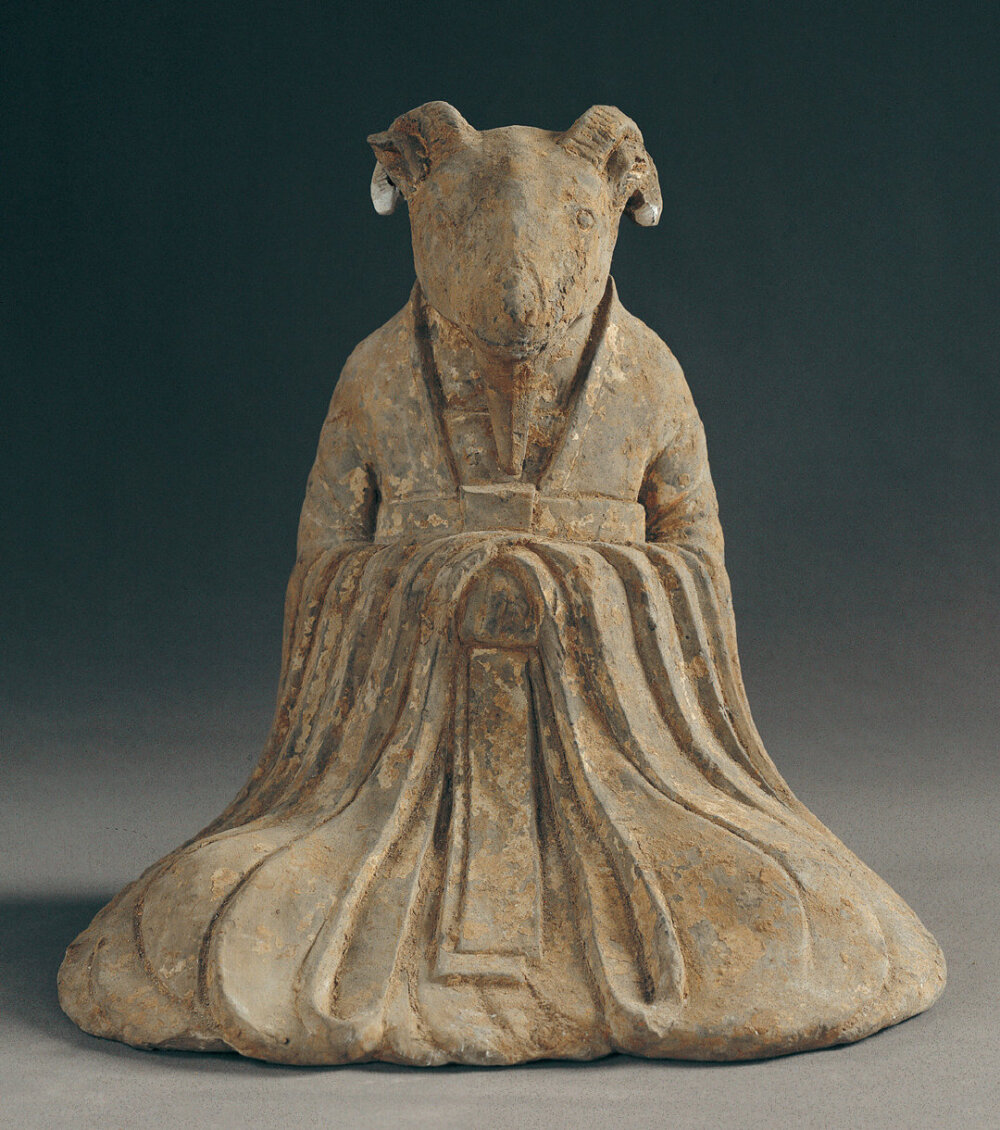 【古物】隋代灰陶十二生肖俑 出土于武昌区… - 高清图片，堆糖，美图壁纸兴趣社区