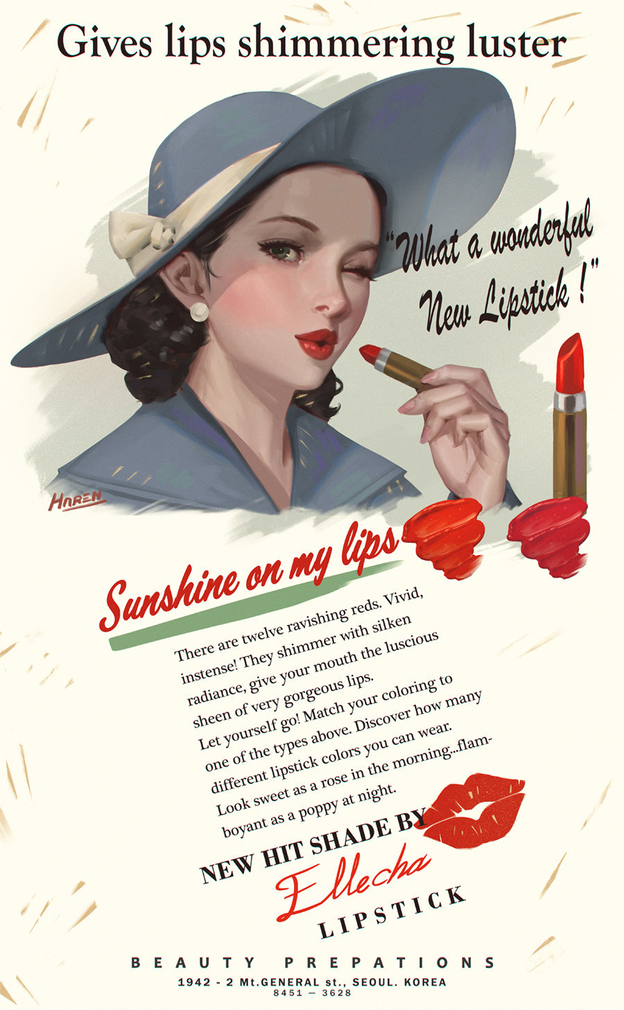 韩国插画师 Kim Han seul (aka Haren) … - 堆糖，美图壁纸兴趣社区