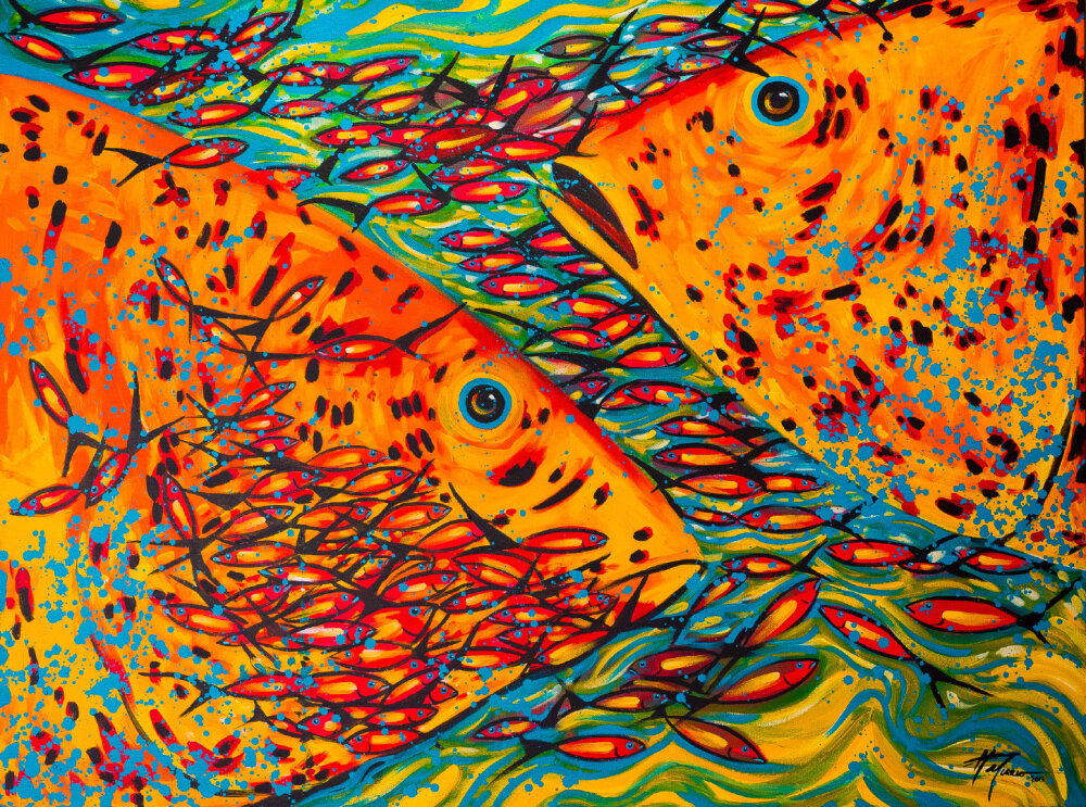 来自画家 Felix Murillo 画笔下的鱼 | ww… - 高清图片，堆糖，美图壁纸兴趣社区