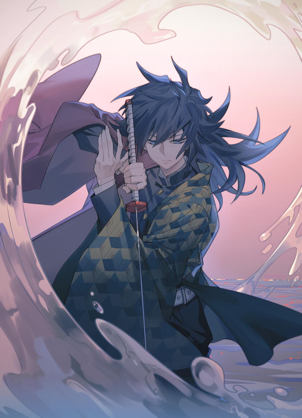 鬼灭之刃 富冈义勇 - 堆糖，美图壁纸兴趣社区