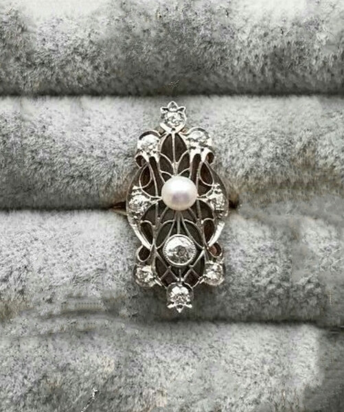 爱德华时代古董珠宝 戒指 - 高清图片，堆糖，美图壁纸兴趣社区