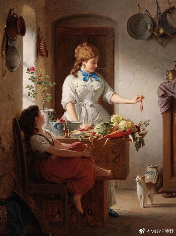 奥地利维也纳画家Anton Ebert（1845-1896）… - 堆糖，美图壁纸兴趣社区