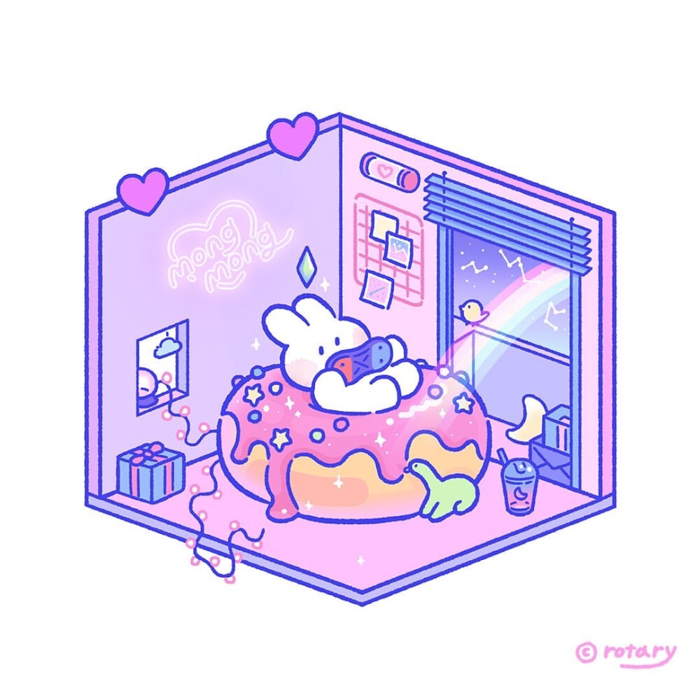 【作者ins：@rotary_x.x】 软萌小兔子卡通… - 堆糖，美图壁纸兴趣社区